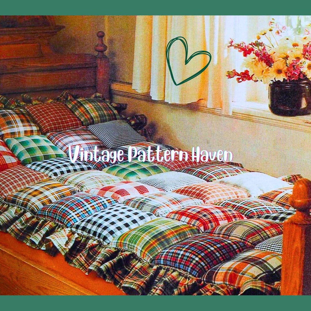 Ruffled Quilt Pattern PDF | Easy Beginner Puff Quilt Sewing Pattern ...