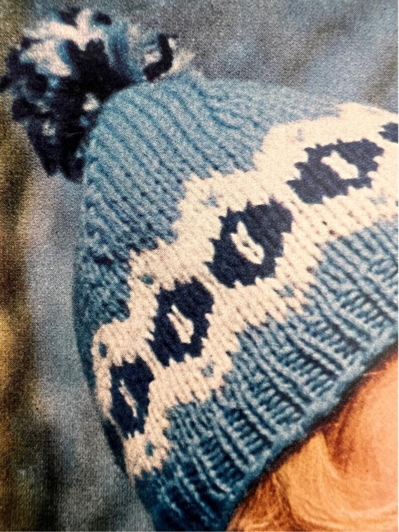 PDF Pattern for Vintage 1970/71 Little Blue Pullover and Cap Unisex ...