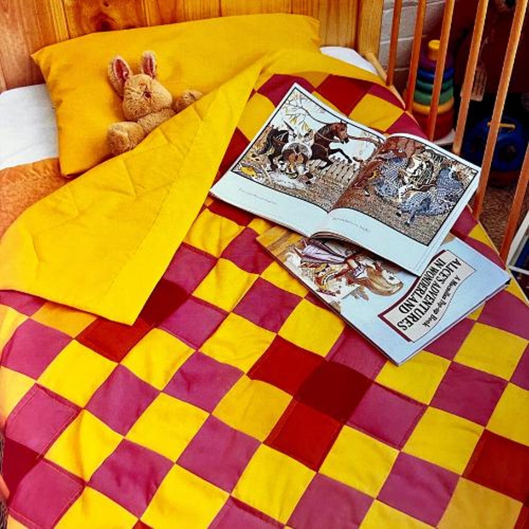 Easy Cot Quilt Pattern PDF Vintage 1990s Baby Quilt, Simple DIY Gift ...