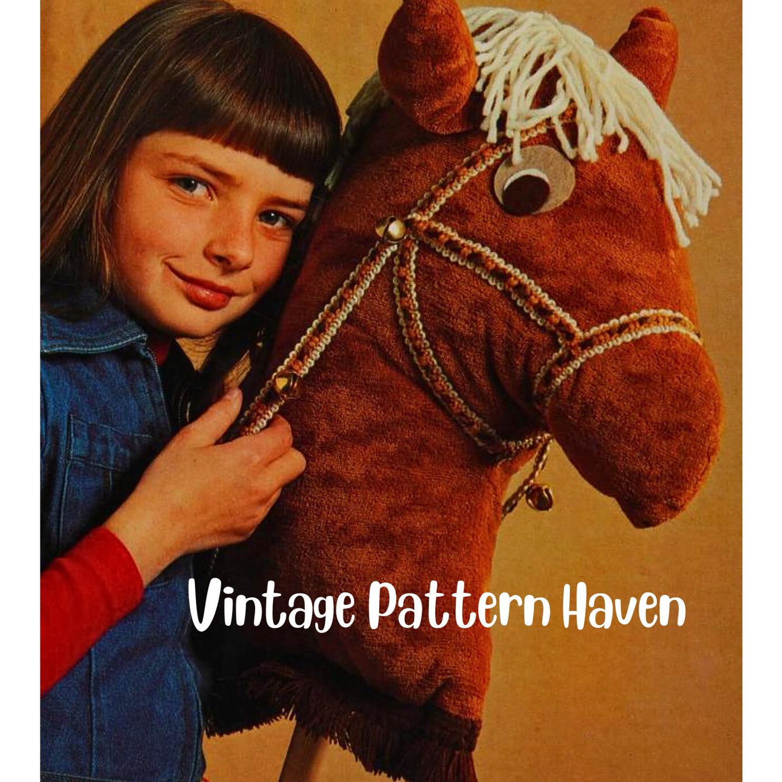 Vintage Hobby Horse Patterns PDF | Knitting & Sewing Kids Toy DIY ...