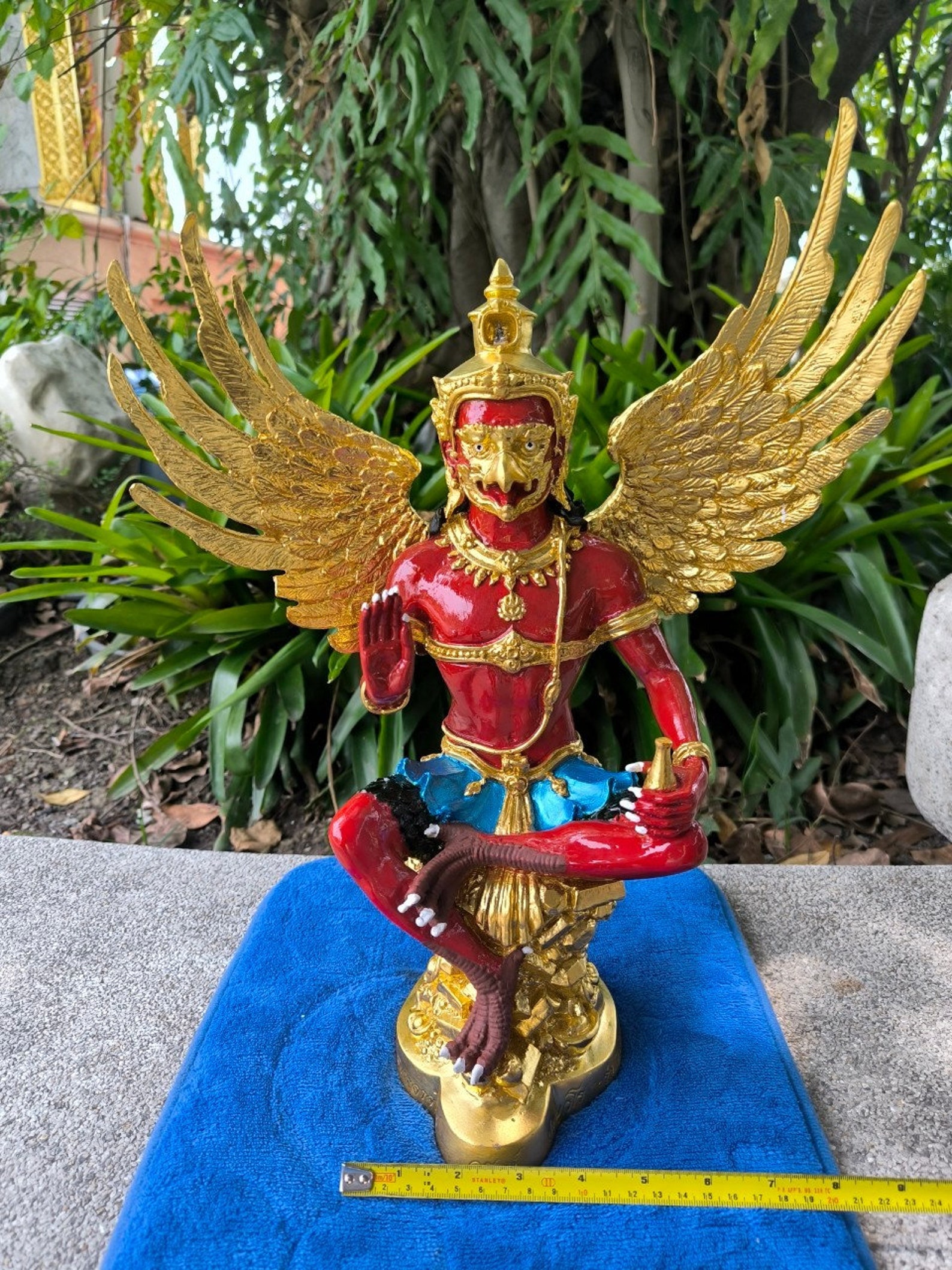 The Red Thai Garuda Statue - Etsy