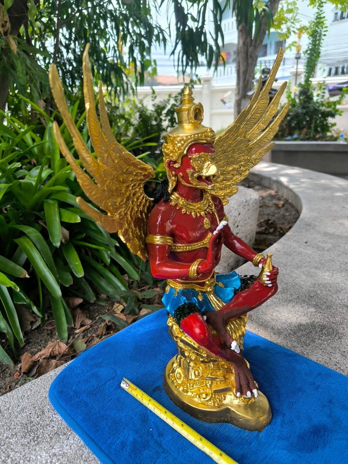 The Red Thai Garuda Statue - Etsy