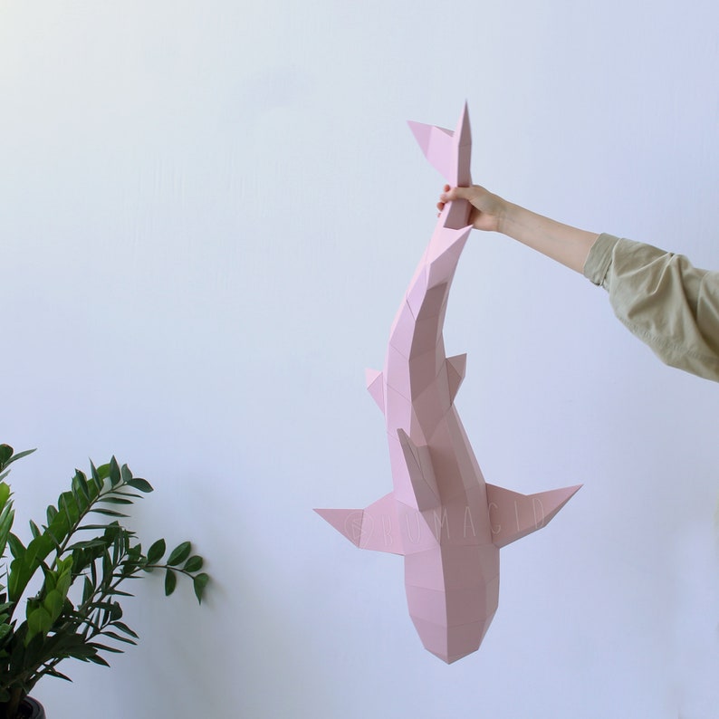 Engagin DIY 3D Shark Model for Creative Crafting | Detailed Template ...