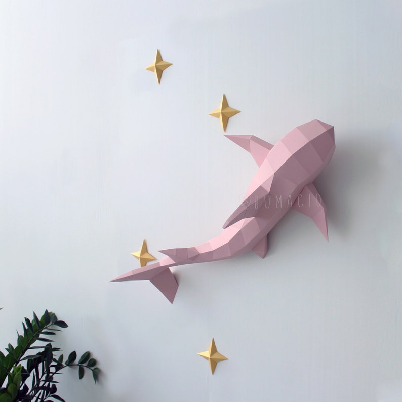 Engagin DIY 3D Shark Model for Creative Crafting | Detailed Template ...
