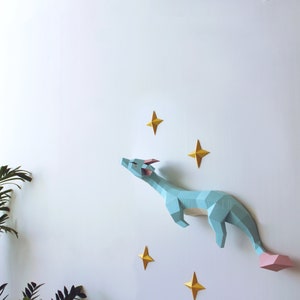 Papercraft Dragon With the Stars 3D Papercraft PDF Low Poly Papercraft ...