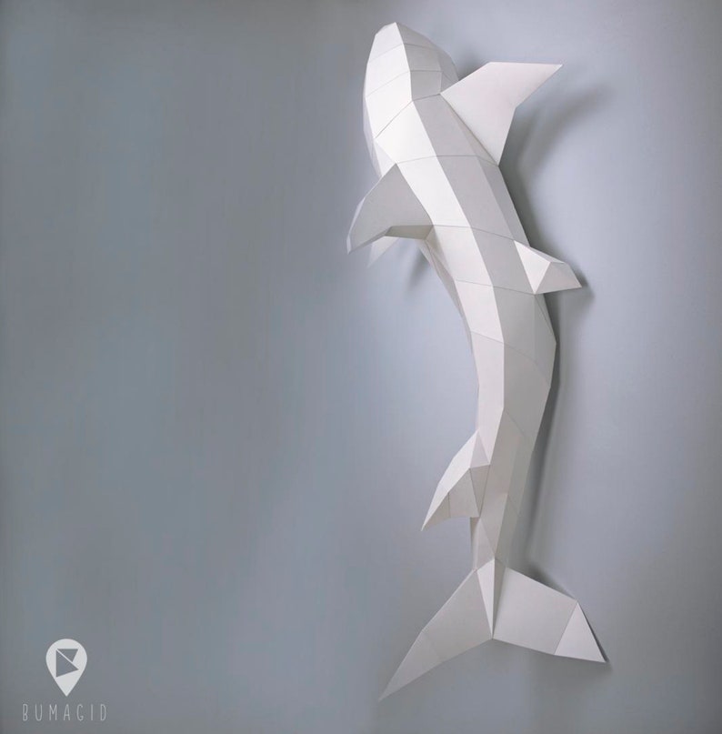 Engagin DIY 3D Shark Model for Creative Crafting | Detailed Template ...
