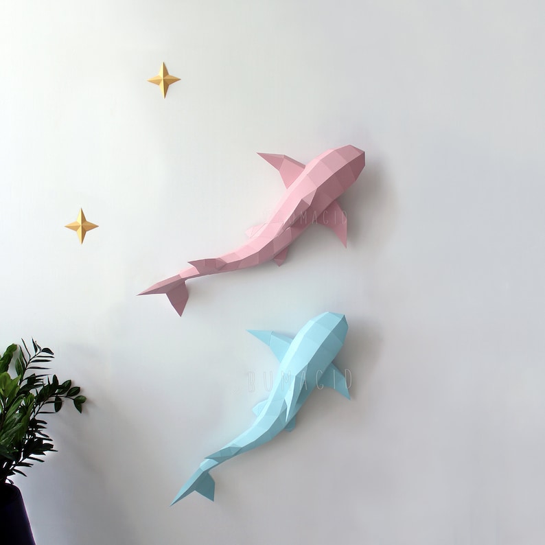 Engagin DIY 3D Shark Model for Creative Crafting | Detailed Template ...