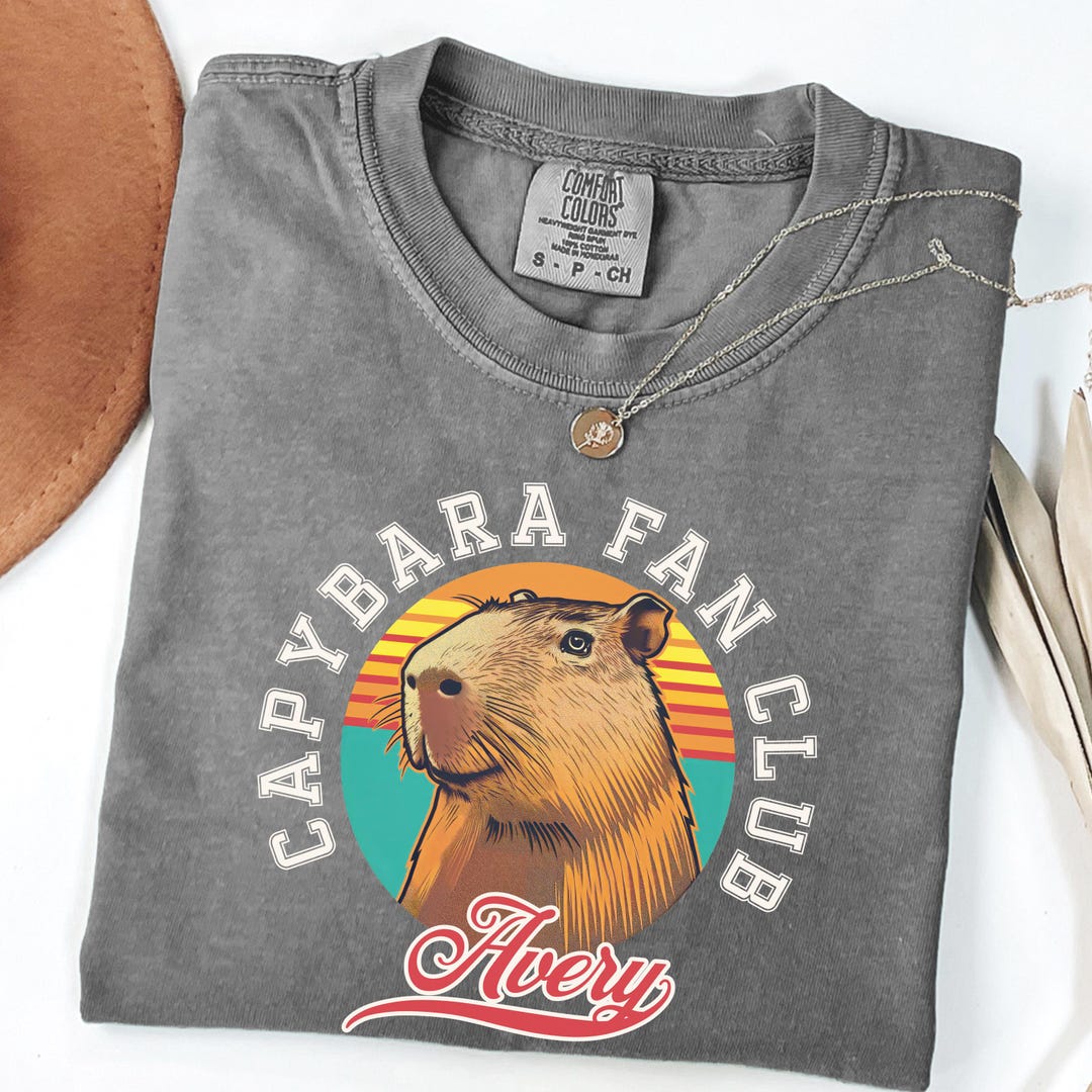 Capybara Shirt Cute Capy Shirt, Funny Animal Tshirt, Personalized Gift ...