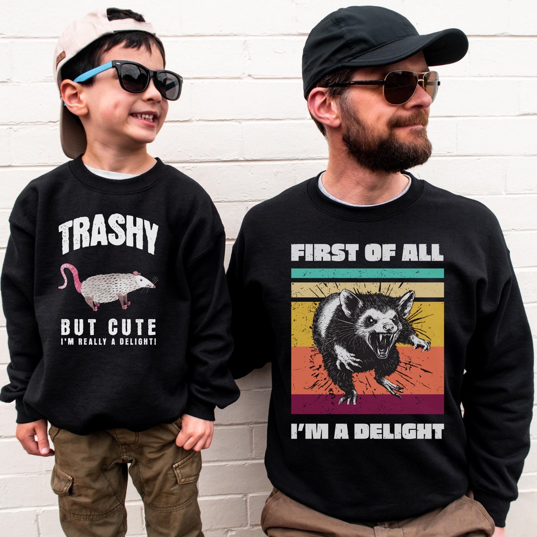 Cute Possum Mommy and Me Outfits: I'm a Delight Opossum Shirt - Weird ...