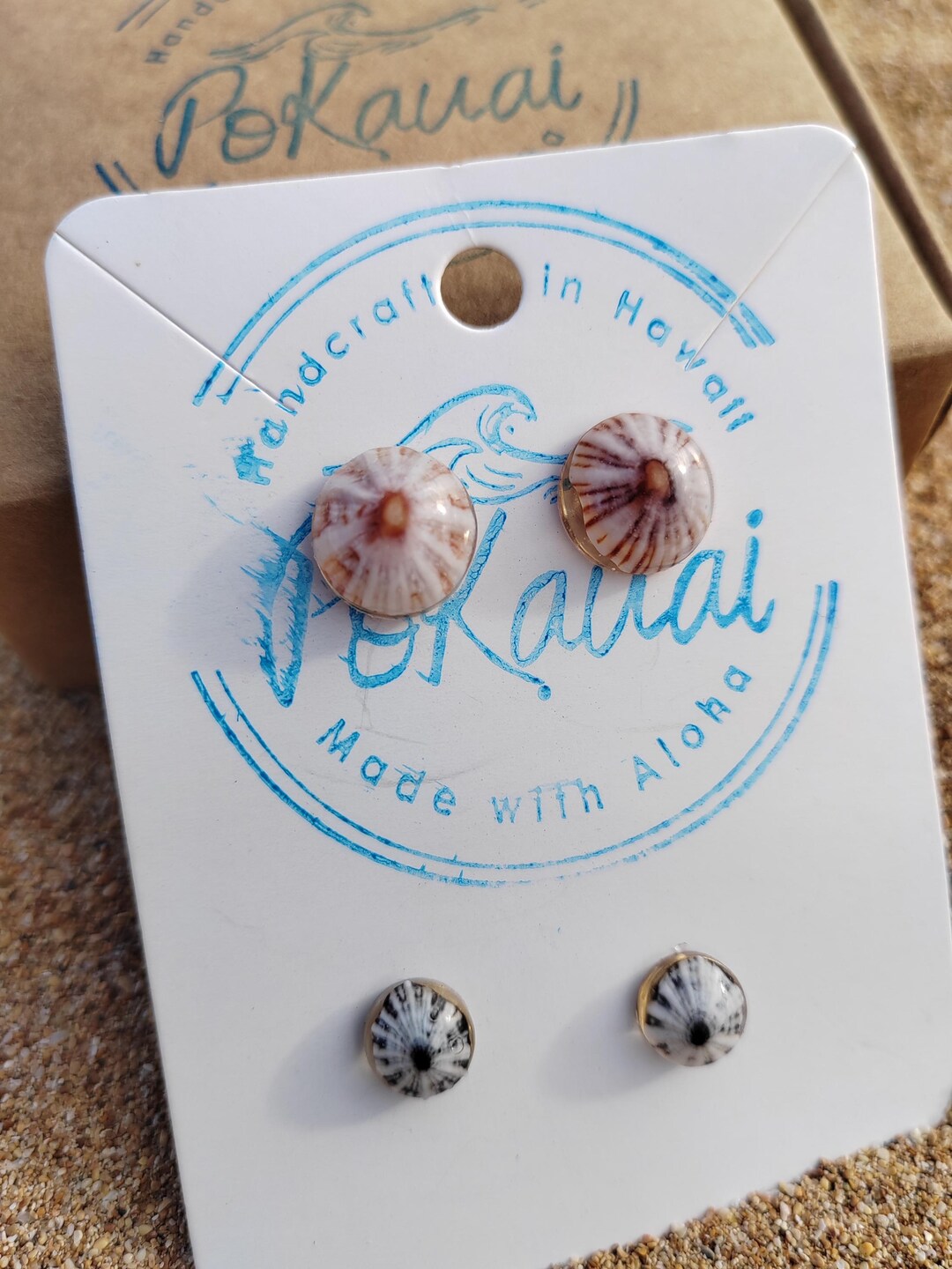 Hawaiian Genuine Tiny Opihi Shell Earrings, Unique Gift for Her ...