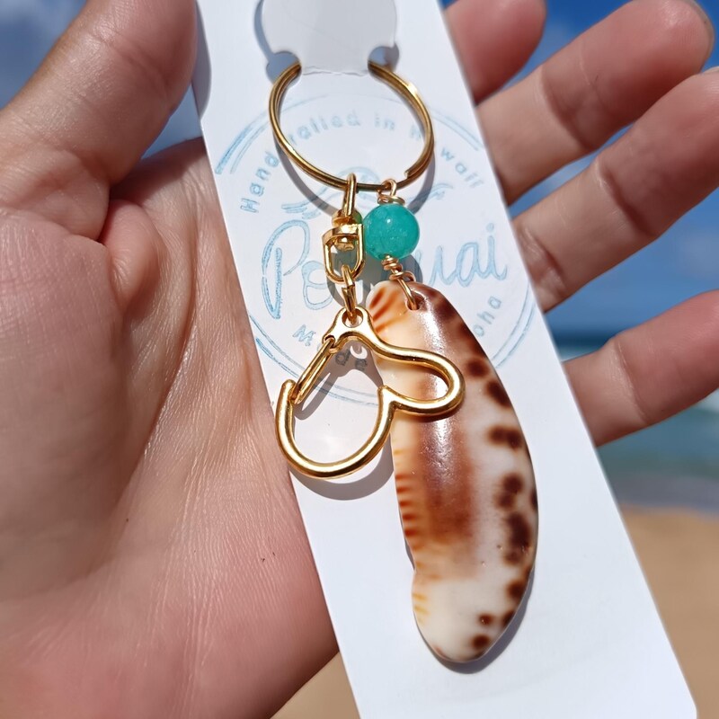 Sea Shell Keychain - Etsy