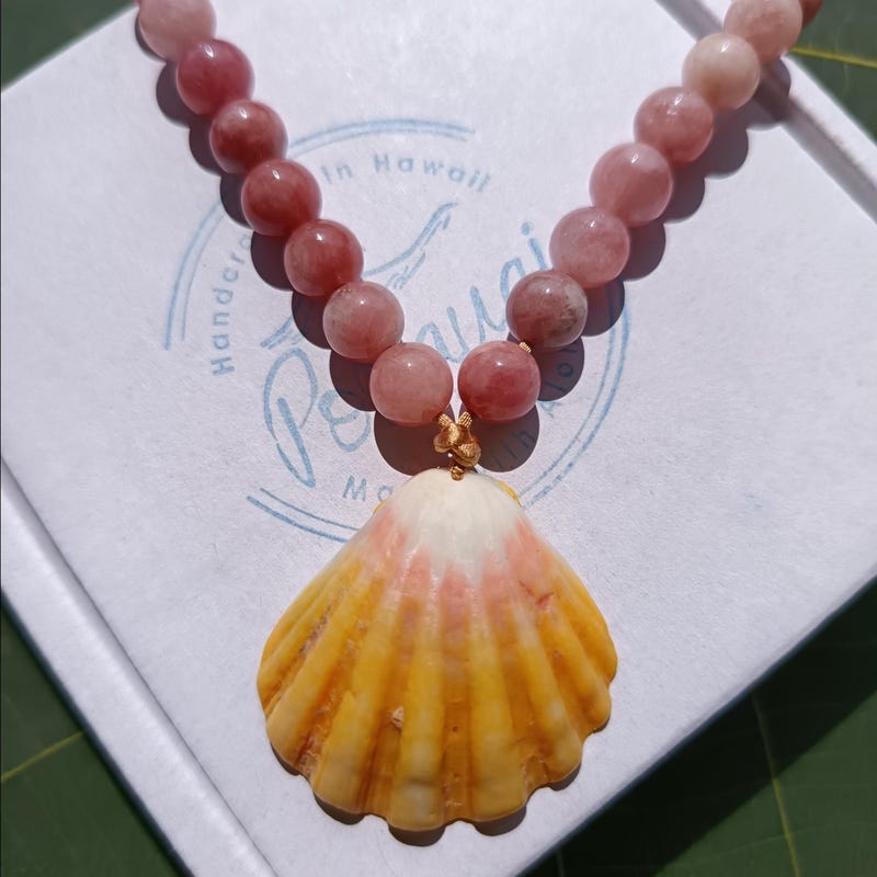 Sunrise Shell Necklace - Etsy