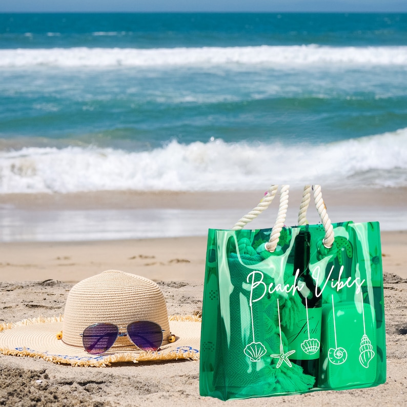 Transparent Bridesmaid Gift Beach Tote Bag - Perfect for Best Friends ...