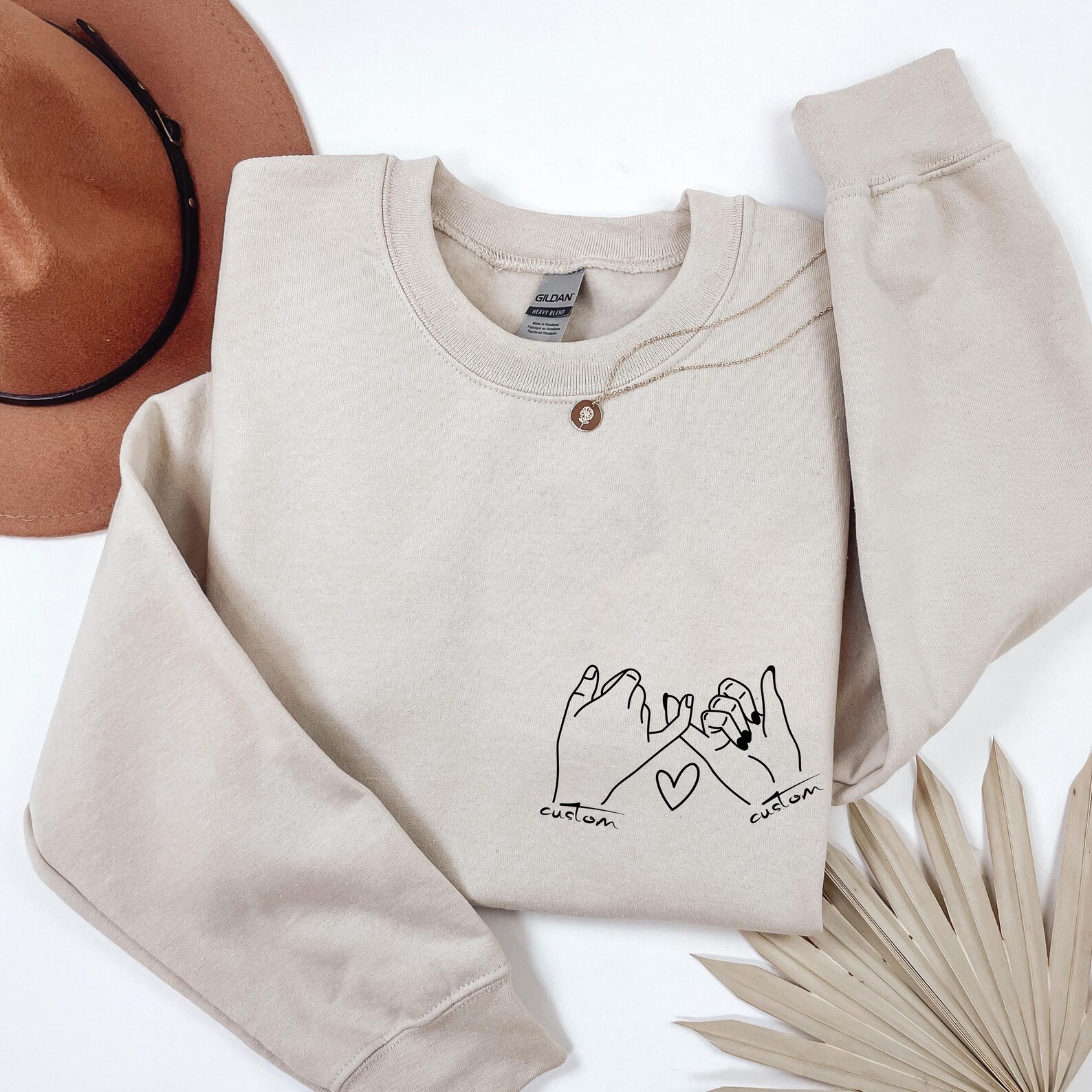 Custom Pinky Promise Sweatshirt, Custom Couple Hoodie, Matching ...