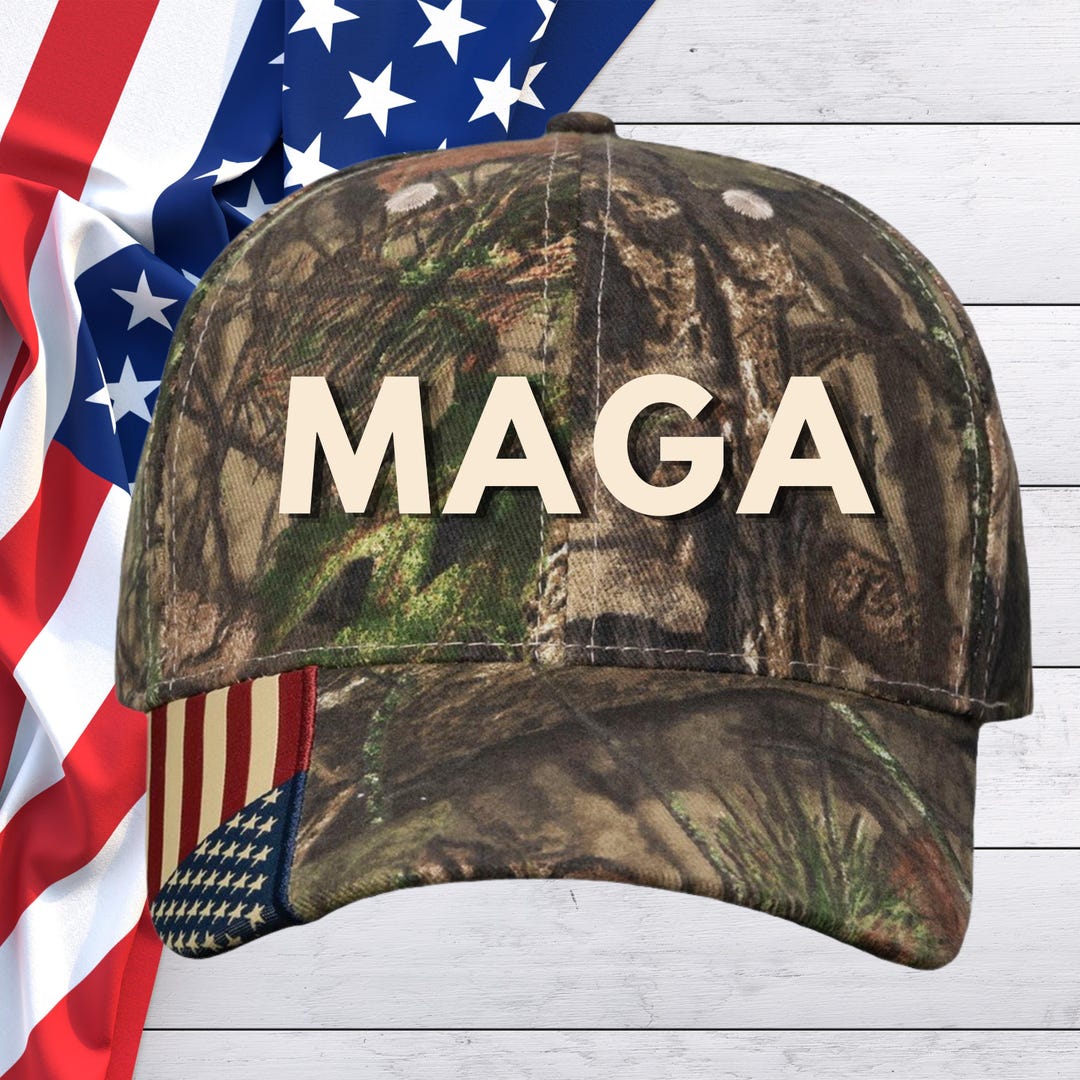 American Flag Camouflage MAGA Cap #elon#trump Make America Great Again ...