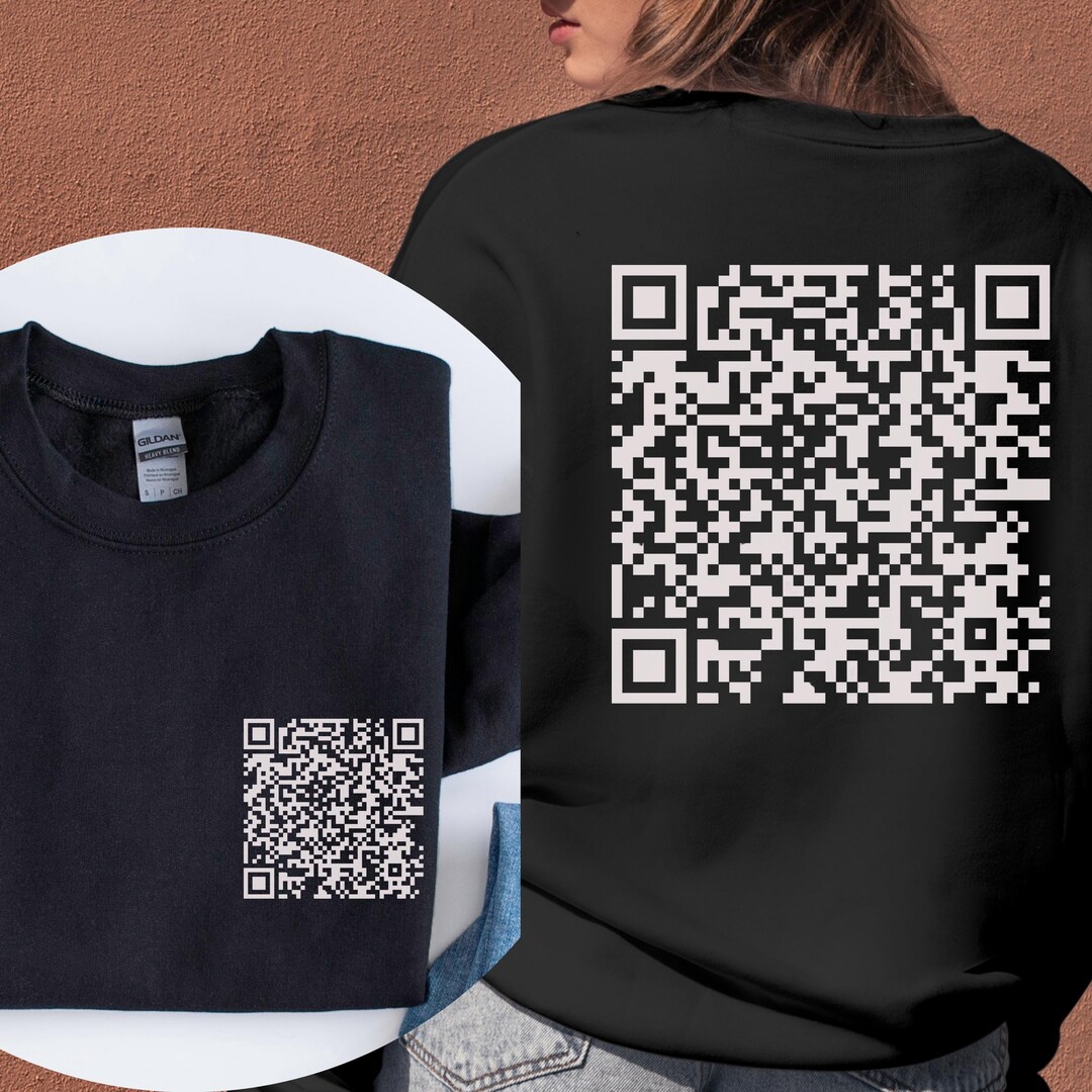 F*ck off QR Code Crew Sweatshirt, Funny Saying Christmas Sweater ...