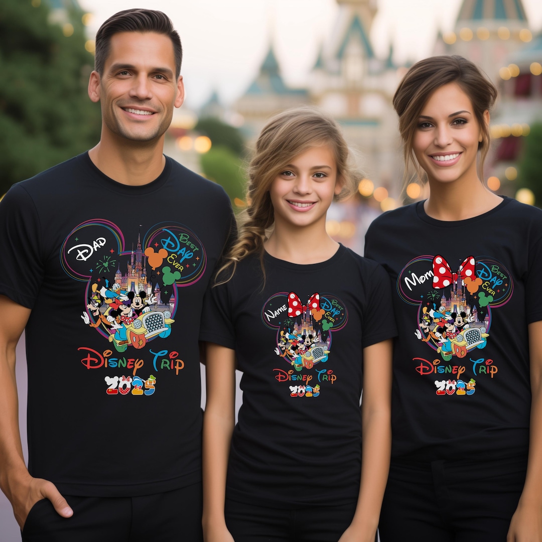 Custom Disney Family Vacation Shirt, Disney Trip Shirt, Personalized ...