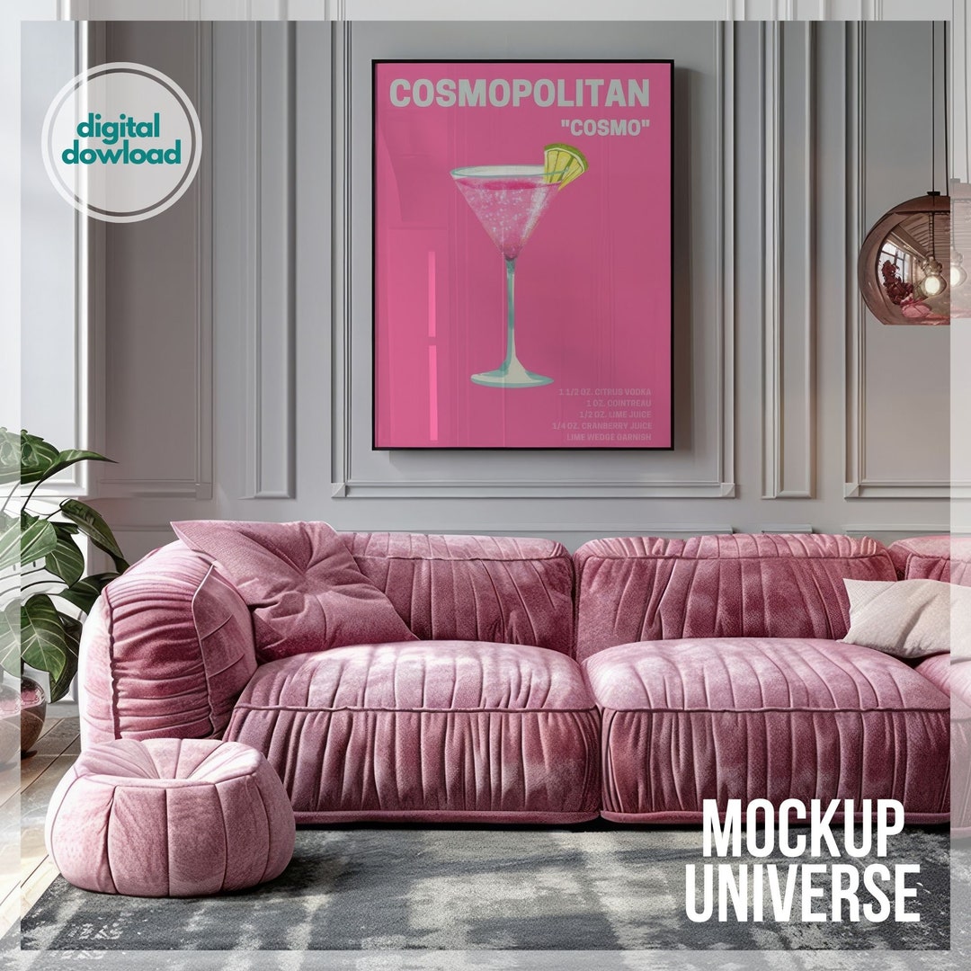 Coquette Frame Mockup With Glass Reflection, Large Vertical Girly ...