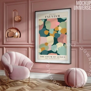 Pink Preppy Frame Mockup Bundle, Girly Poster Mock Up, Feminine Wall ...