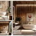 Farmhouse SPA Bathroom Frame Mockup, Minimal Bathtub Artwork Display ...