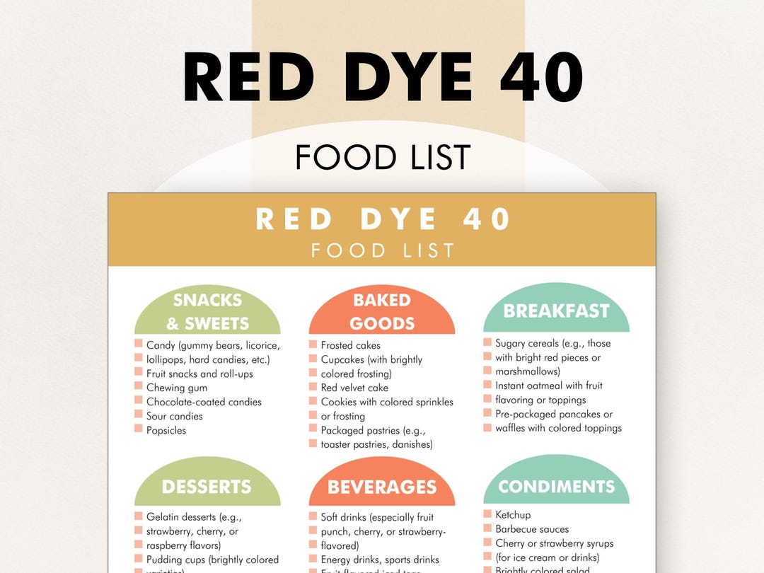 Red 40 Foods, Red Dye 40 Foods List, Red Dye Foods, Foods to Avoid With ...