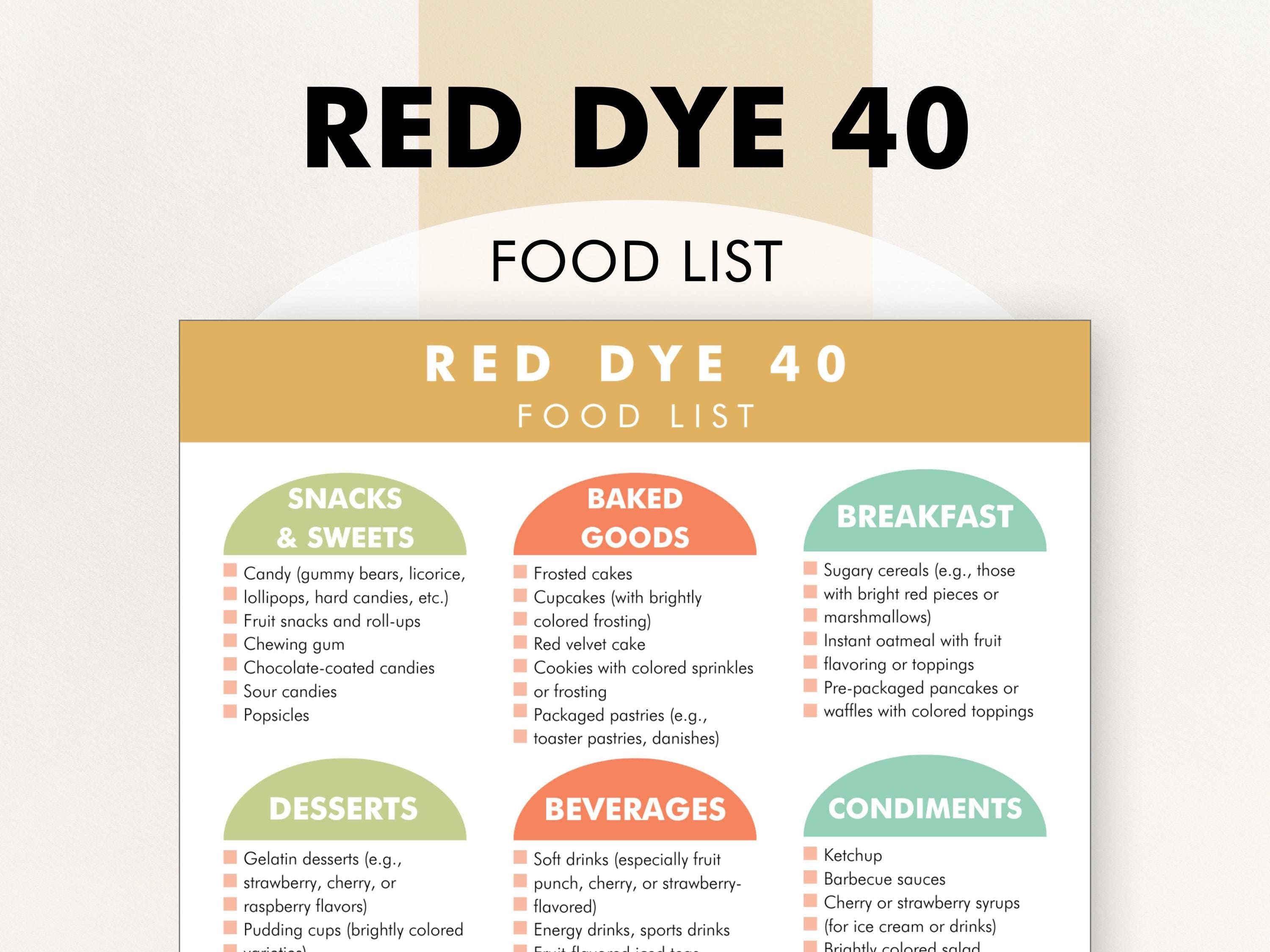 Red 40 Foods, Red Dye 40 Foods List, Red Dye Foods, Foods to Avoid With ...
