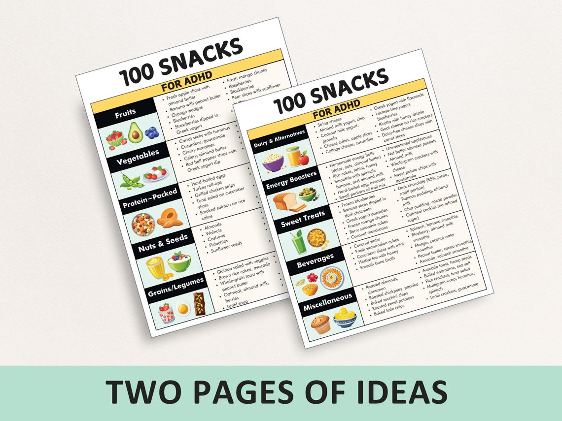 ADHD Diet - Snacks, ADHD Meal Plan - Snack Ideas, Snacks for ADHD ...