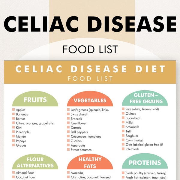 Celiac Food List - Etsy