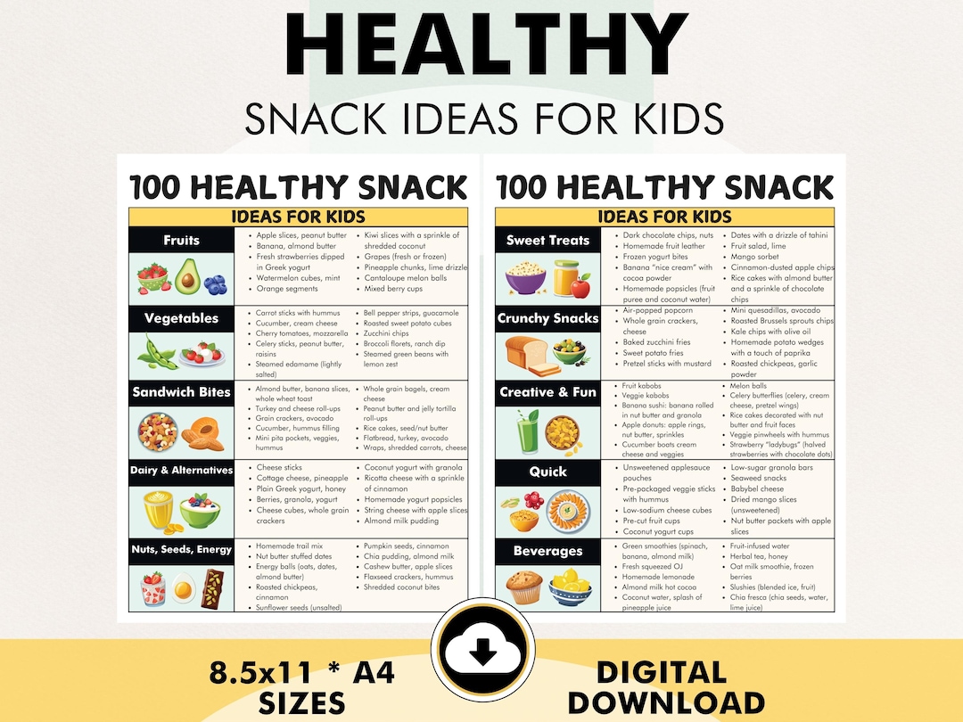 Healthy Snacks for Kids, Snack Ideas for Kids, Kids Healthy Snacks List ...