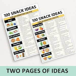 Ulcerative Colitis Diet - Snacks, Ulcerative Colitis Snacks, 100 Snacks ...