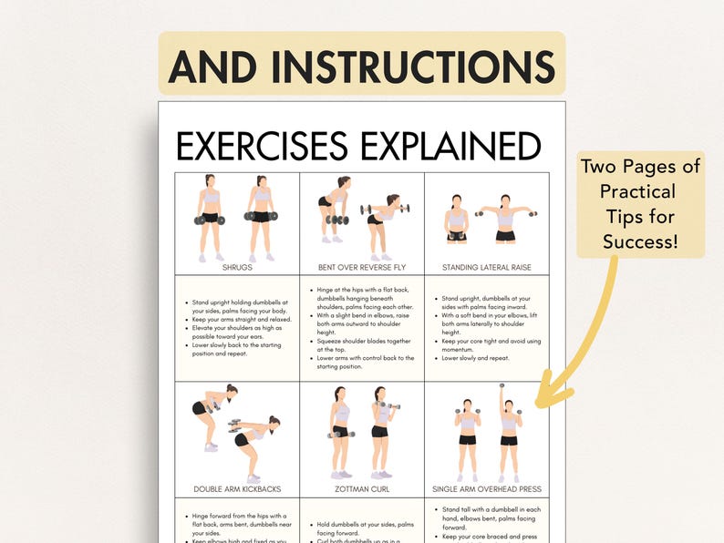 Upper Body Dumbbell Exercises, Dumbbells for Upper Body Workout Routine ...