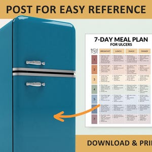 7 Day Meal Plan for Ulcers, Stomach Ulcer Diet Menu Plan, Ulcer Patient ...