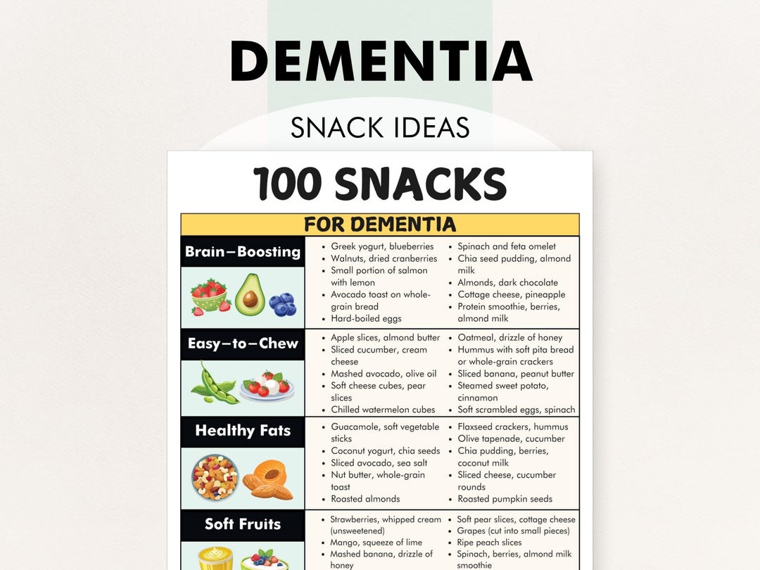 Foods for Dementia Patients - Snacks, Snack Foods for Dementia ...