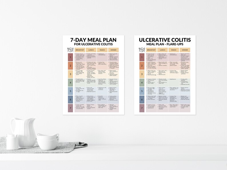 Ulcerative Colitis Diet Plan PDF, Ulcerative Colitis Meal Plan, Meals ...