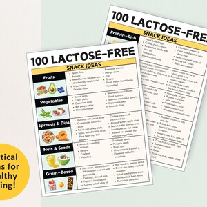Lactose Free Snacks Ideas, Lactose Intolerance Diet Help, 100 Dairy ...