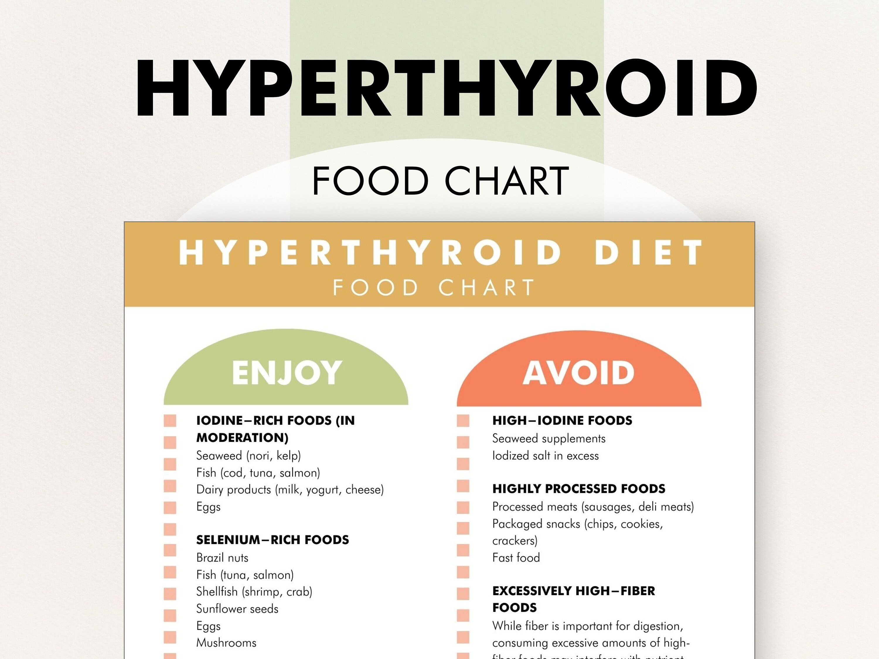 Hypertyhroid Food Chart, Hypertyhroidism Food List, What to Eat, What ...