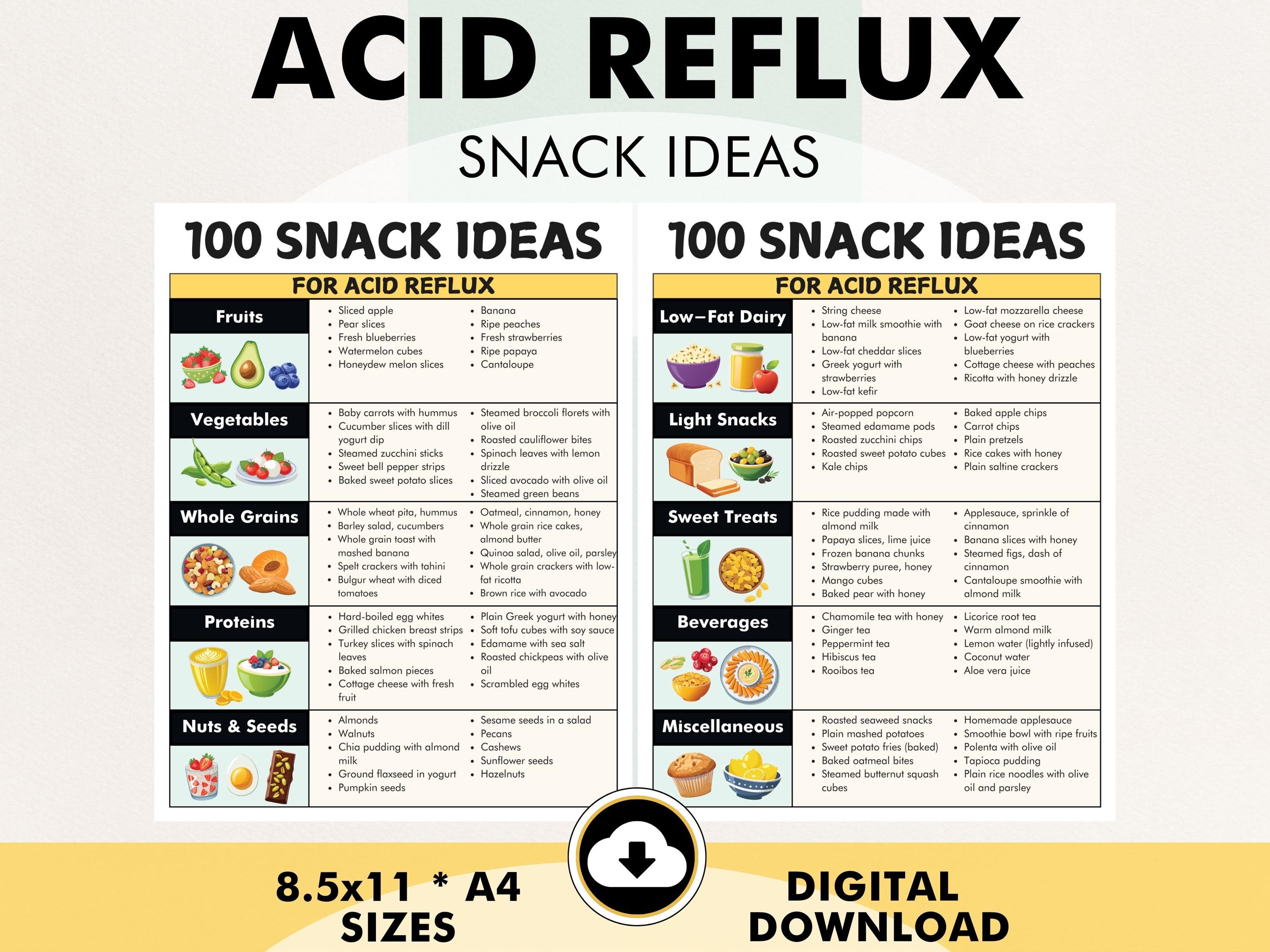 Acid Reflux Snacks, Snacks for GERD, GERD Friendly Snacks List ...