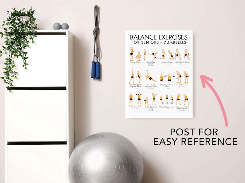 Balance Training Seniors, Balance Exercises for Elderly, PDF, Complete ...