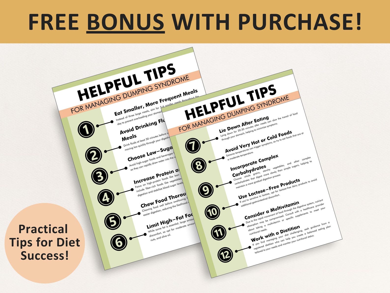 Dumping Syndrome Diet Foods List, Rapid Gastric Emptying Food Guide ...