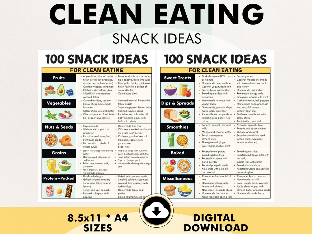 Clean Eating Snacks, Clean Eating Food List - Snack Ideas, Eating Clean ...