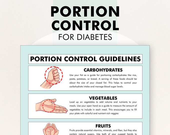 Portion Control Guide, Diabetes Portion Control PDF, Portion Sizes ...