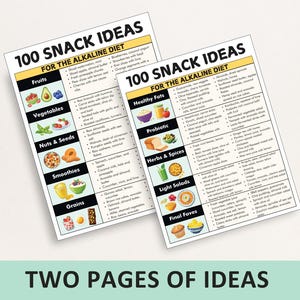 Alkaline Snacks, Alkaline Foods List - Snacks, 100 Snack Ideas ...