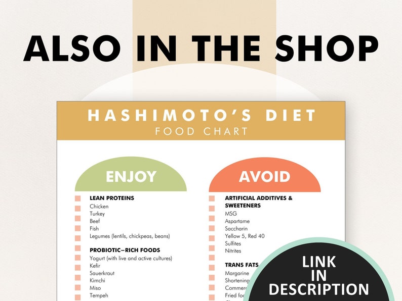 Hashimotos Food List, Hashimoto's Thyroiditis Food Chart, Hashimoto's ...