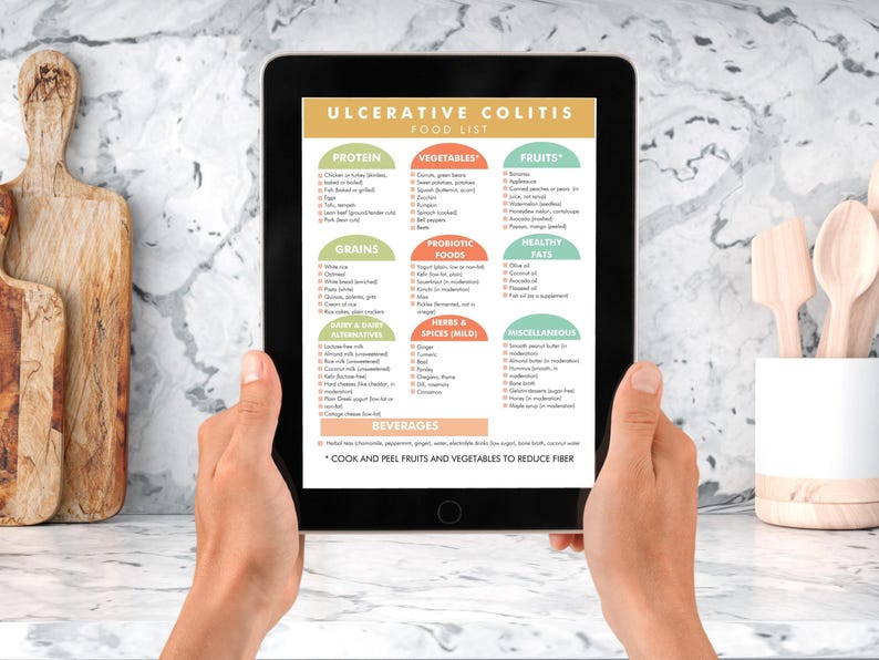 Ulcerative Colitis Food List, Ulcerative Colitis Diet Plan, PDF Diet ...