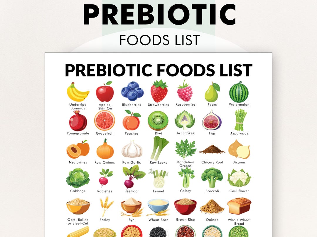 Prebiotics Foods List, Prebiotic Food List PDF, Guide, Helps You ...