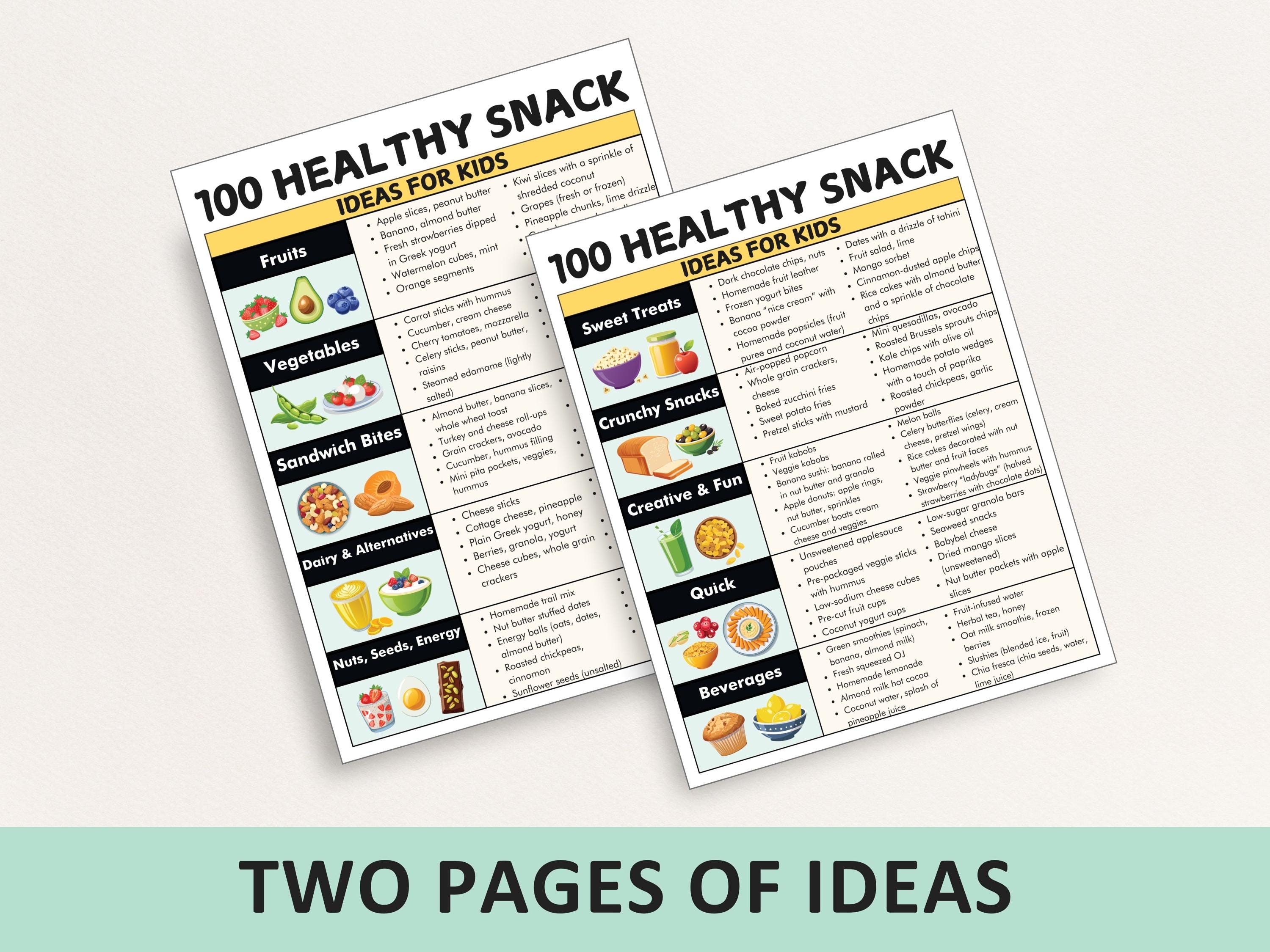 Healthy Snacks for Kids, Snack Ideas for Kids, Kids Healthy Snacks List ...