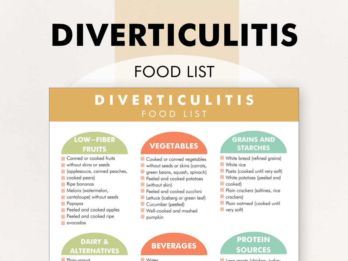 Diverticulitis Diet Plan, Diverticulitis Diet Food Chart ...