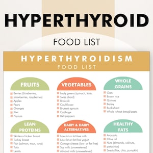 Hypertyhroid Food List, Hypertyhroidism Food Guide, What to Eat, What ...