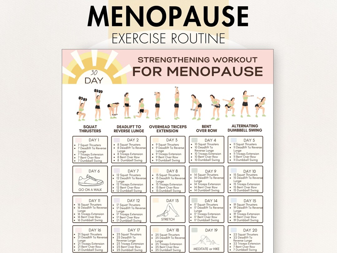 Dumbbell Exercises for Menopause, 30-day Strengthening Challenge ...