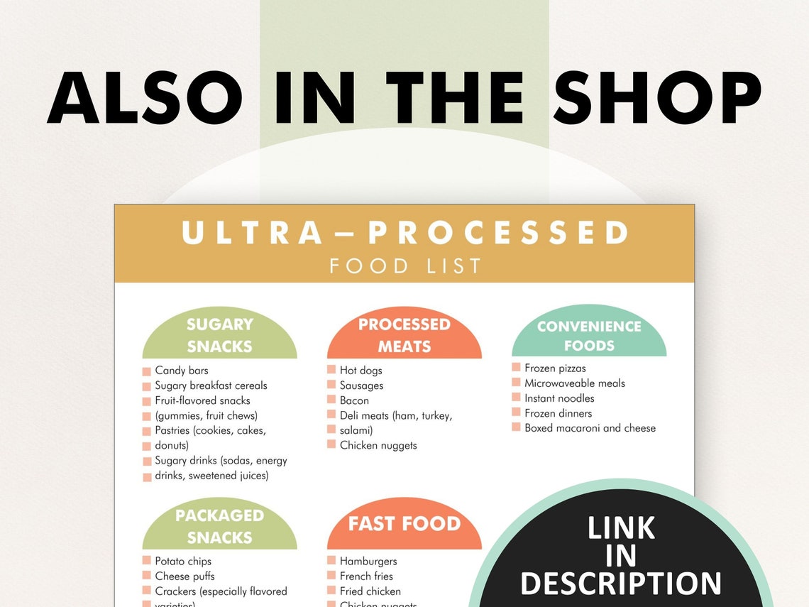 Ultra-processed Foods List, Ultra Processed Food Examples, Processed ...